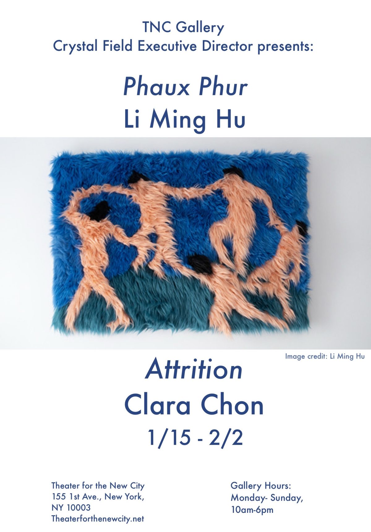 TNC Gallery – Phaux Phur by Li Ming Hu – Theater for the New City
