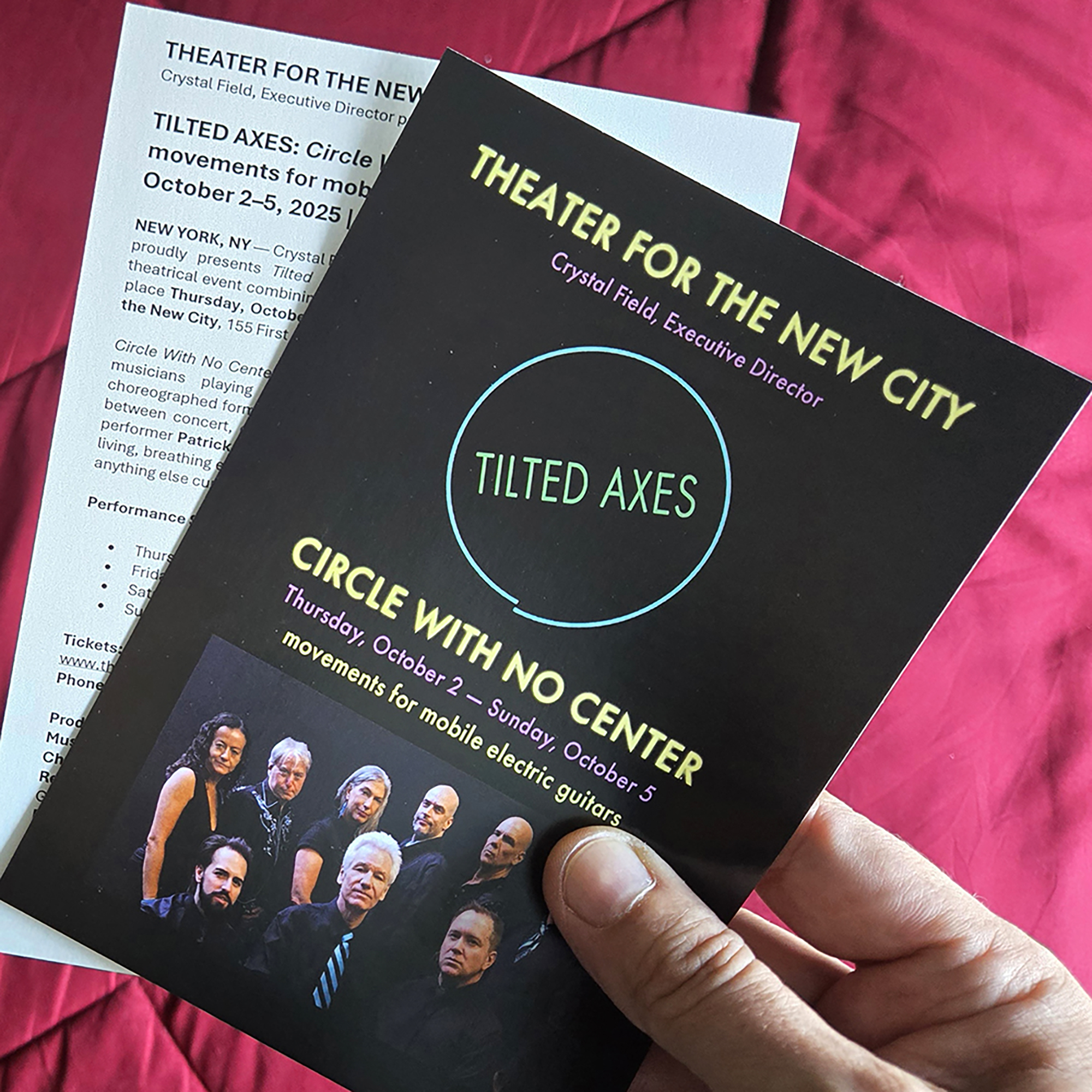 Tilted Axes: Circle With No Center – Theater for the New City